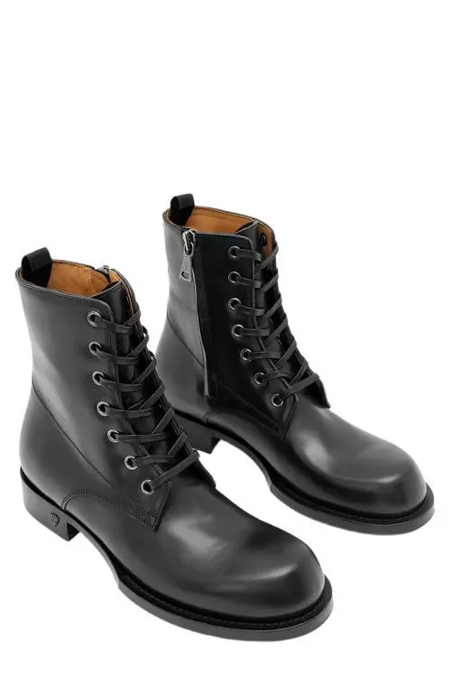 John Varvatos Two Five Two Zip Combat Boot - Black