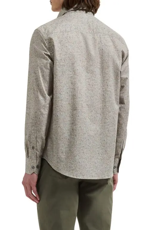 Bugatchi Alvin Shaped Fit Long Sleeve Cotton Shirt