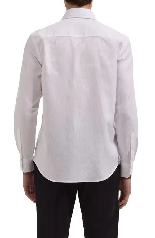 Bugatchi Alvin Shaped Fit Jacquard Button-up Shirt