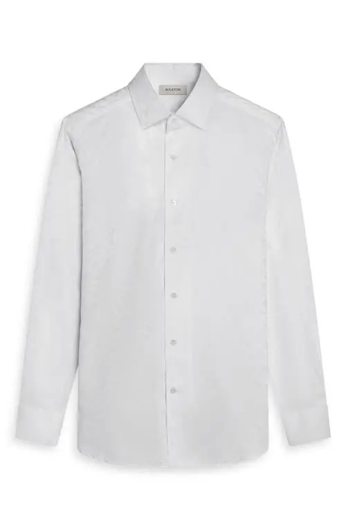 Bugatchi Alvin Shaped Fit Jacquard Button-up Shirt