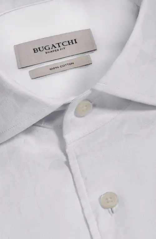 Bugatchi Alvin Shaped Fit Jacquard Button-up Shirt
