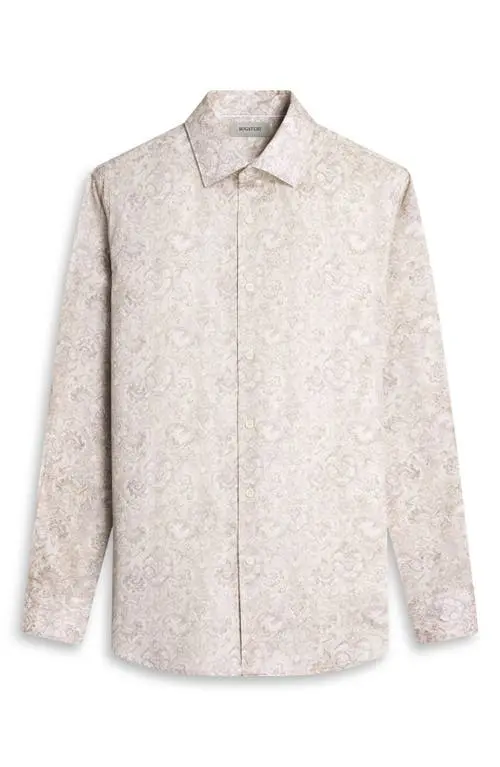 Bugatchi Axel Long Sleeve Patterned Shirt
