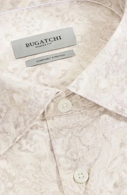 Bugatchi Axel Long Sleeve Patterned Shirt