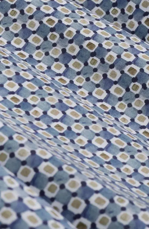 Bugatchi Julian Geometric Cotton Blend Shirt