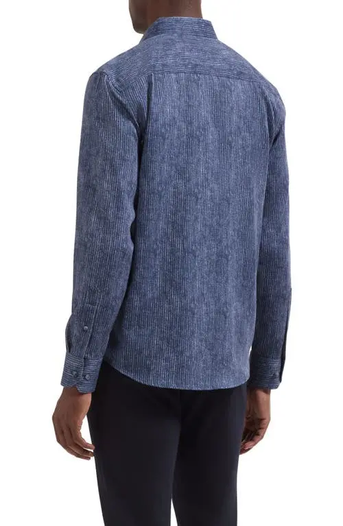 Bugatchi Alvin Shaped Fit Long Sleeve Woven Shirt