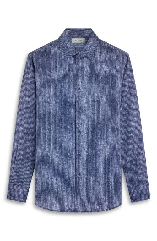 Bugatchi Alvin Shaped Fit Long Sleeve Woven Shirt