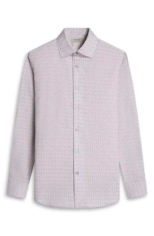 Bugatchi Alvin Shaped Fit Geo Print Button-up Shirt
