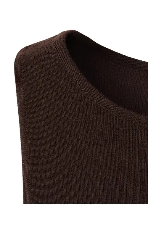 Mango Tie Detail Sleeveless Knit Dress