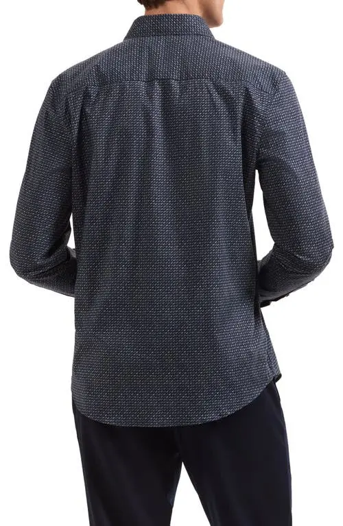 Bugatchi Axel Shaped Fit Long Sleeve Button-up Shirt