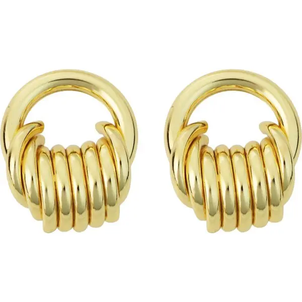 PANACEA Door Knocker Earrings - Gold