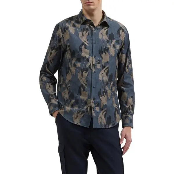 Bugatchi Julian Shaped Long Sleeve Button-up Shirt