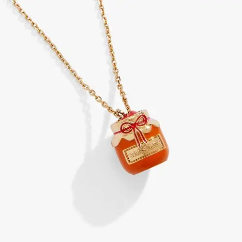 ALEX AND ANI Caramel Apple Dip Slider Necklace