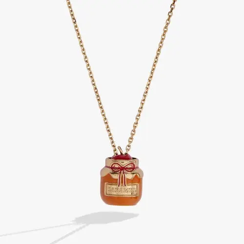 ALEX AND ANI Caramel Apple Dip Slider Necklace