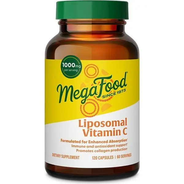 MEGAFOOD Liposomal Vitamin C 1000mg Per Serving, High Absorption, Immune Support