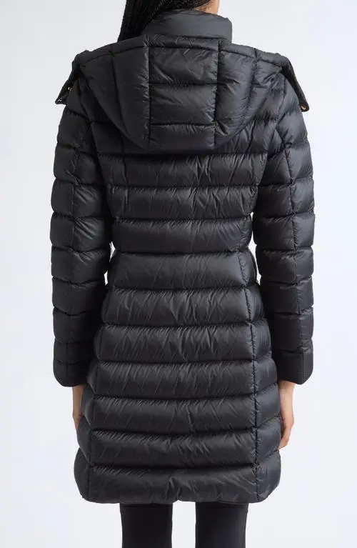 Moncler Hirmas Long Hooded Down Puffer Coat - Black