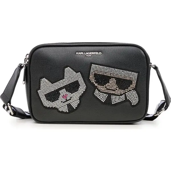 Karl Lagerfeld Paris Maybelle Crossbody Bag - Black/stone