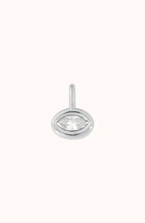 JOIANA JEWELRY Marquise Charm - Crystal/white Silver