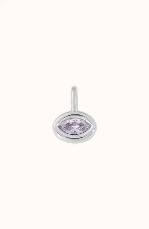 JOIANA JEWELRY Marquise Charm - Lilac/white Silver