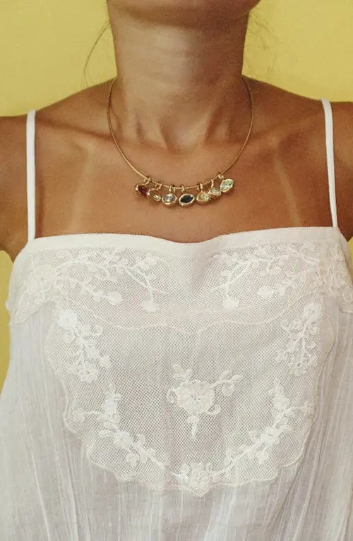 JOIANA JEWELRY Marquise Charm - Melon/gold