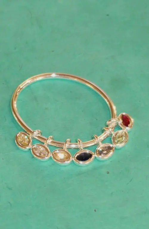 JOIANA JEWELRY Marquise Charm - Melon/gold