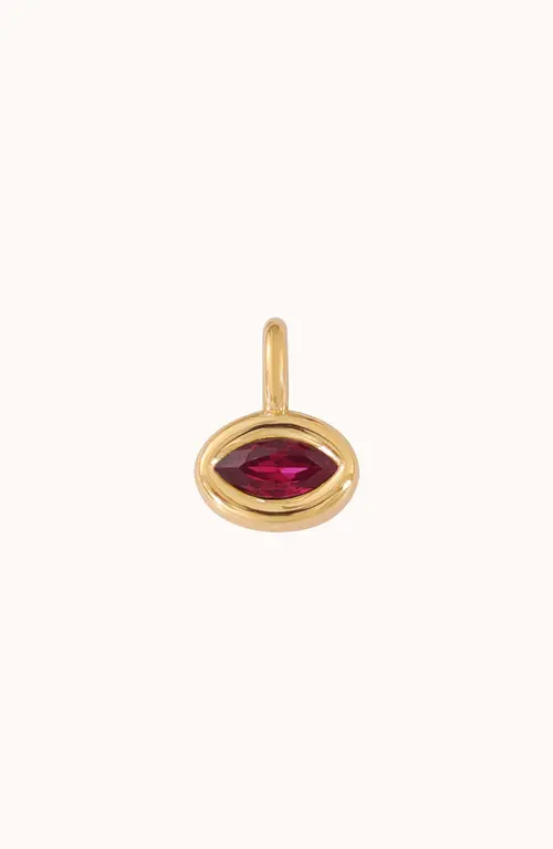 JOIANA JEWELRY Marquise Charm - Ruby/gold