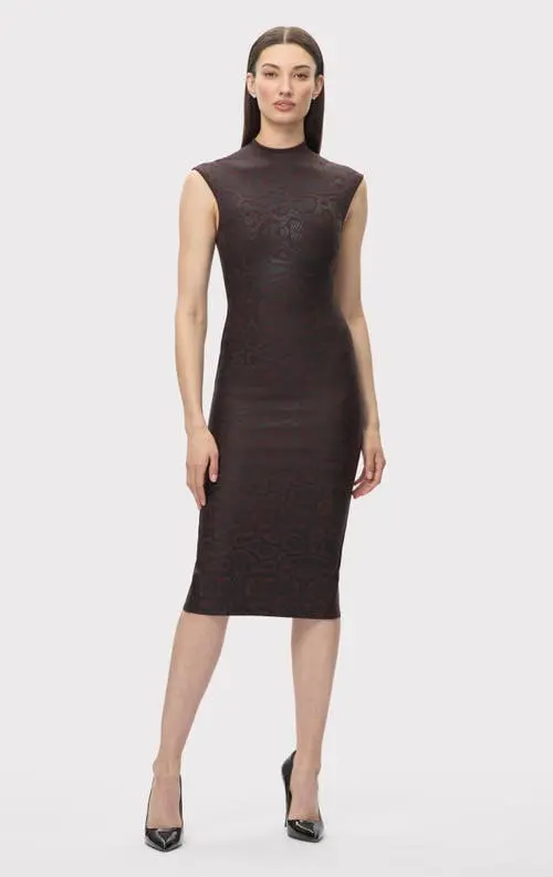 Herve Leger The Metallic Anita Dress