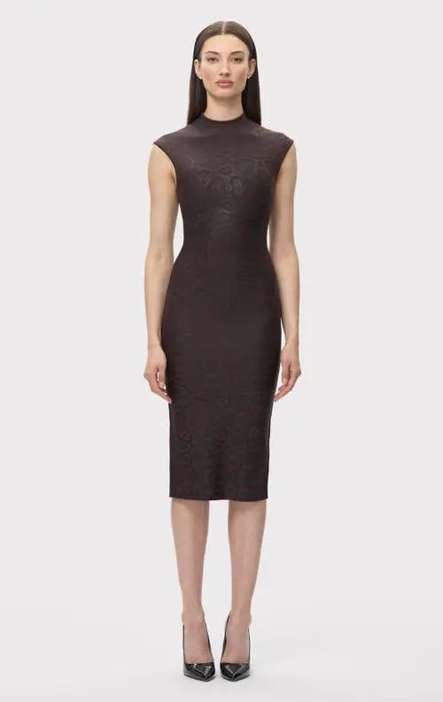 Herve Leger The Metallic Anita Dress