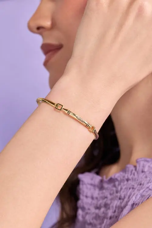 ALEX AND ANI Crayola Metal Crayon Tension Bangle - Gold