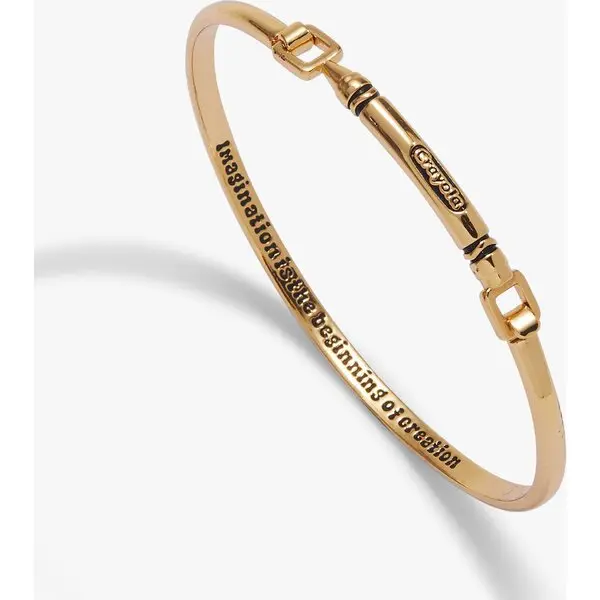 ALEX AND ANI Crayola Metal Crayon Tension Bangle - Gold
