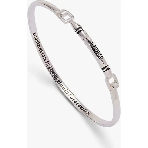 ALEX AND ANI Crayola Metal Crayon Tension Bangle - Silver