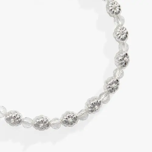 ALEX AND ANI Pumpkin + Crystal Beaded Bangle