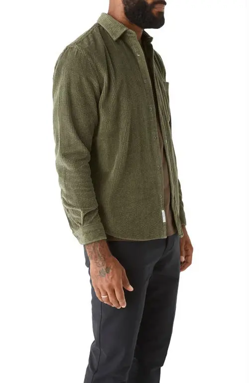 FRANK AND OAK Washed Organic Cotton Corduroy Shirt Jacket