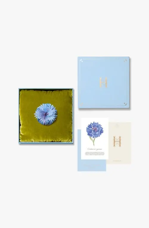 HELENA SIMON The Cornflower Floral Brooch