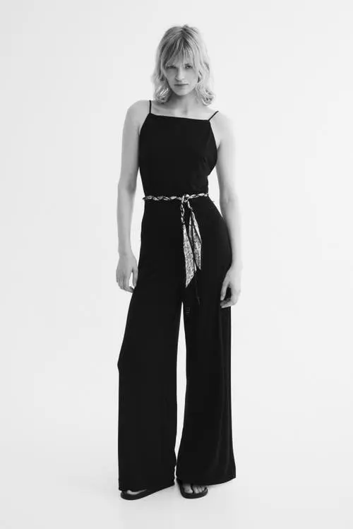 H&M Tie-belt Strappy Jumpsuit