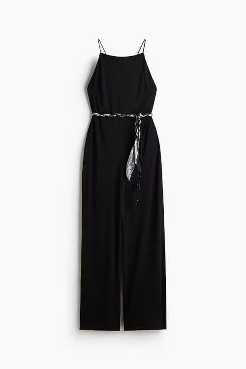 H&M Tie-belt Strappy Jumpsuit