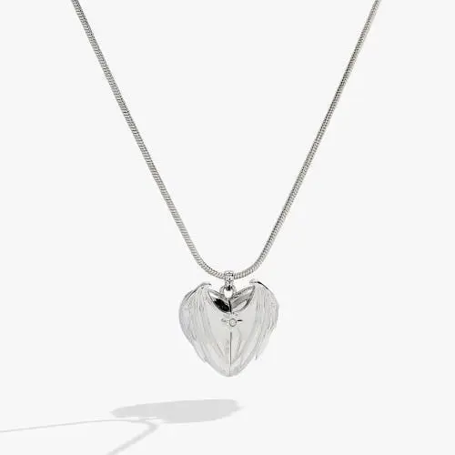 ALEX AND ANI A Court Of Thorns And Roses Velaris Heart Locket Necklace - Silver