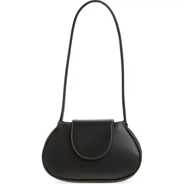FOR THE AGES Ineva Faux Leather Baguette - Black