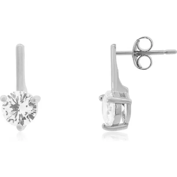 THE LOVERY Fine Jewelry Round Cubic Zirconia Drop Earrings