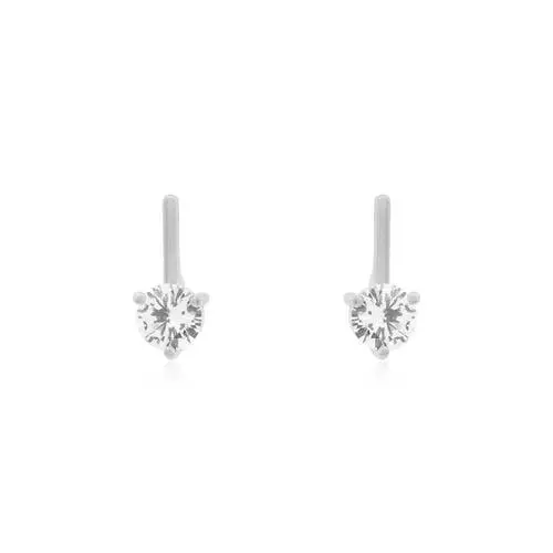 THE LOVERY Fine Jewelry Round Cubic Zirconia Drop Earrings