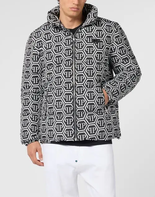 Philipp Plein Nylon Puffer Jacket Monogram