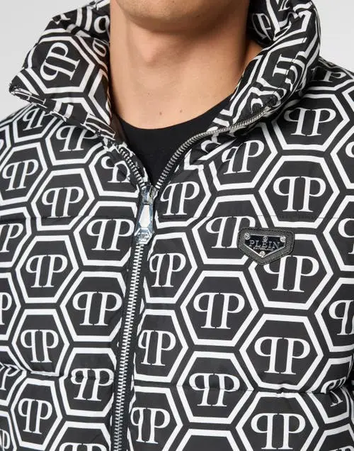 Philipp Plein Nylon Puffer Jacket Monogram