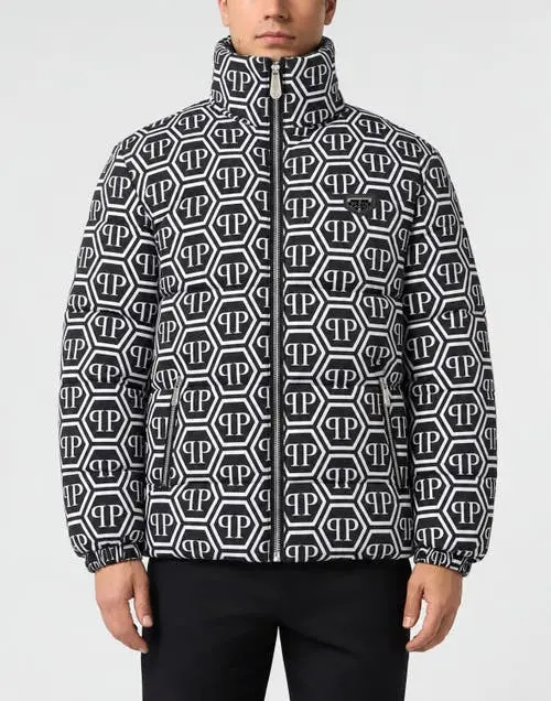 Philipp Plein Monogram Puffer Jacket - Black