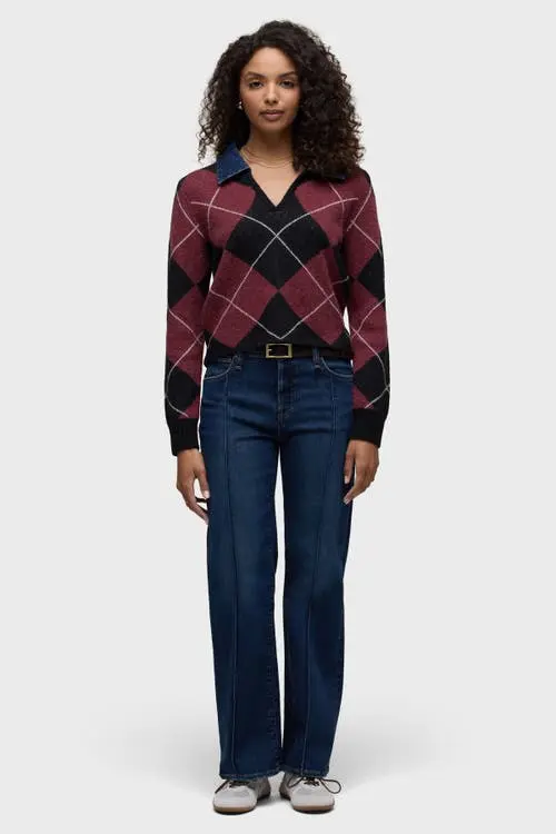 Hudson Jeans Rosie Pintuck Wide Leg Ankle