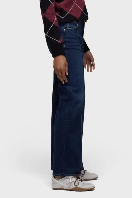 Hudson Jeans Rosie Pintuck Wide Leg Ankle