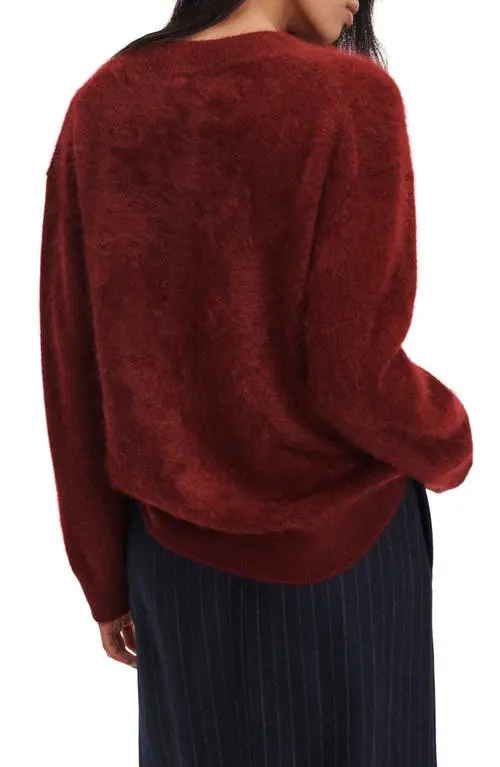 Rag & Bone Jada Brushed Cashmere V-neck Sweater - Pmgt