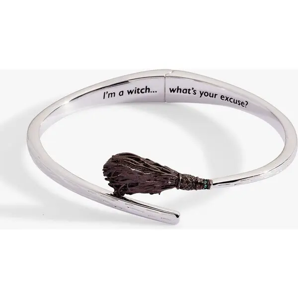 ALEX AND ANI The Wizard Of Oz Wicked Witch Broom Bypass Cuff