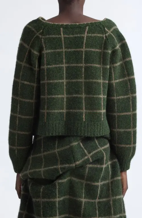 PILLINGS BY RYOTA MURAKAMI Off-the-shoulder Grid Cashmere Cardigan