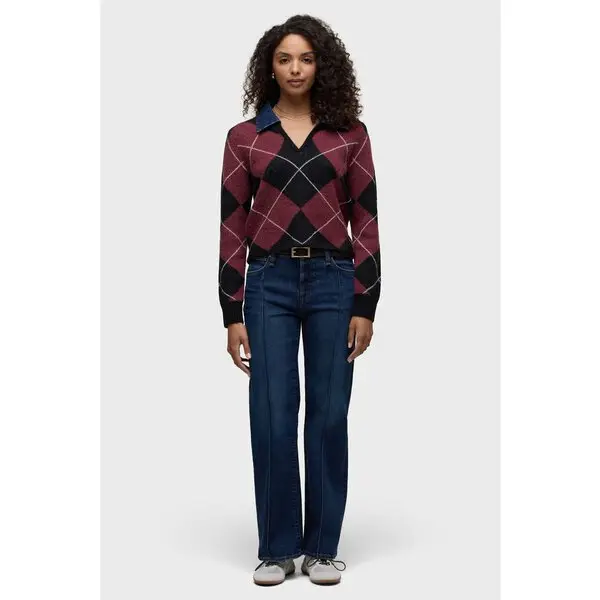 Hudson Jeans Rosie Pintuck Wide Leg Ankle Jeans