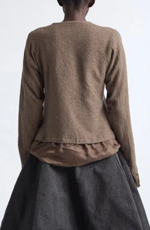 PILLINGS BY RYOTA MURAKAMI Charmeuse Lined Wool Flannel Jacket