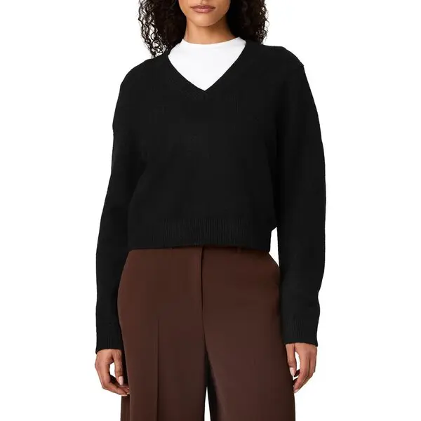 French Connection Suzie V-neck Sweater - Black